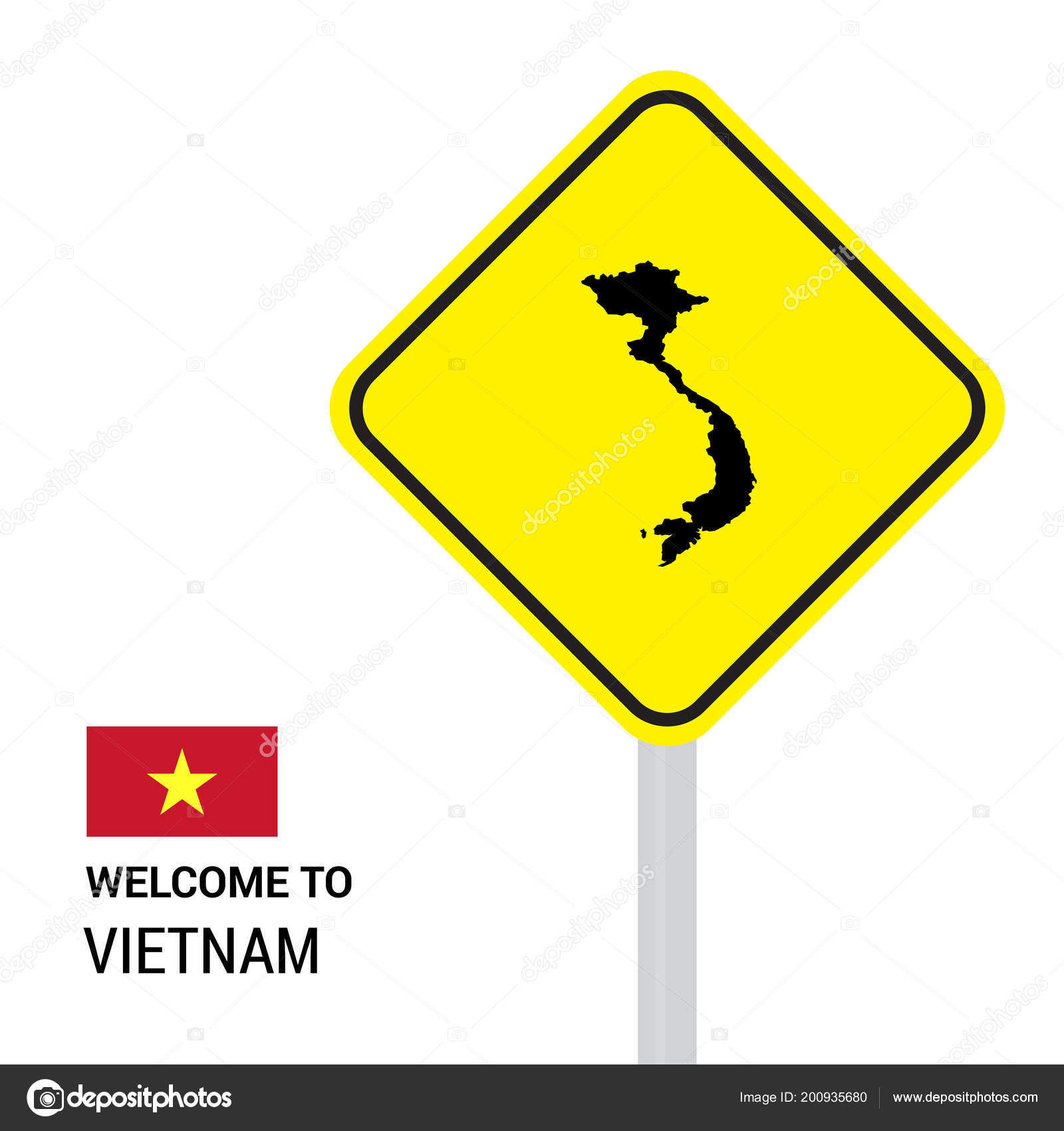 Vietnam Traffic Signs Board Design Vector Stock Vector by ©ibrandify ...