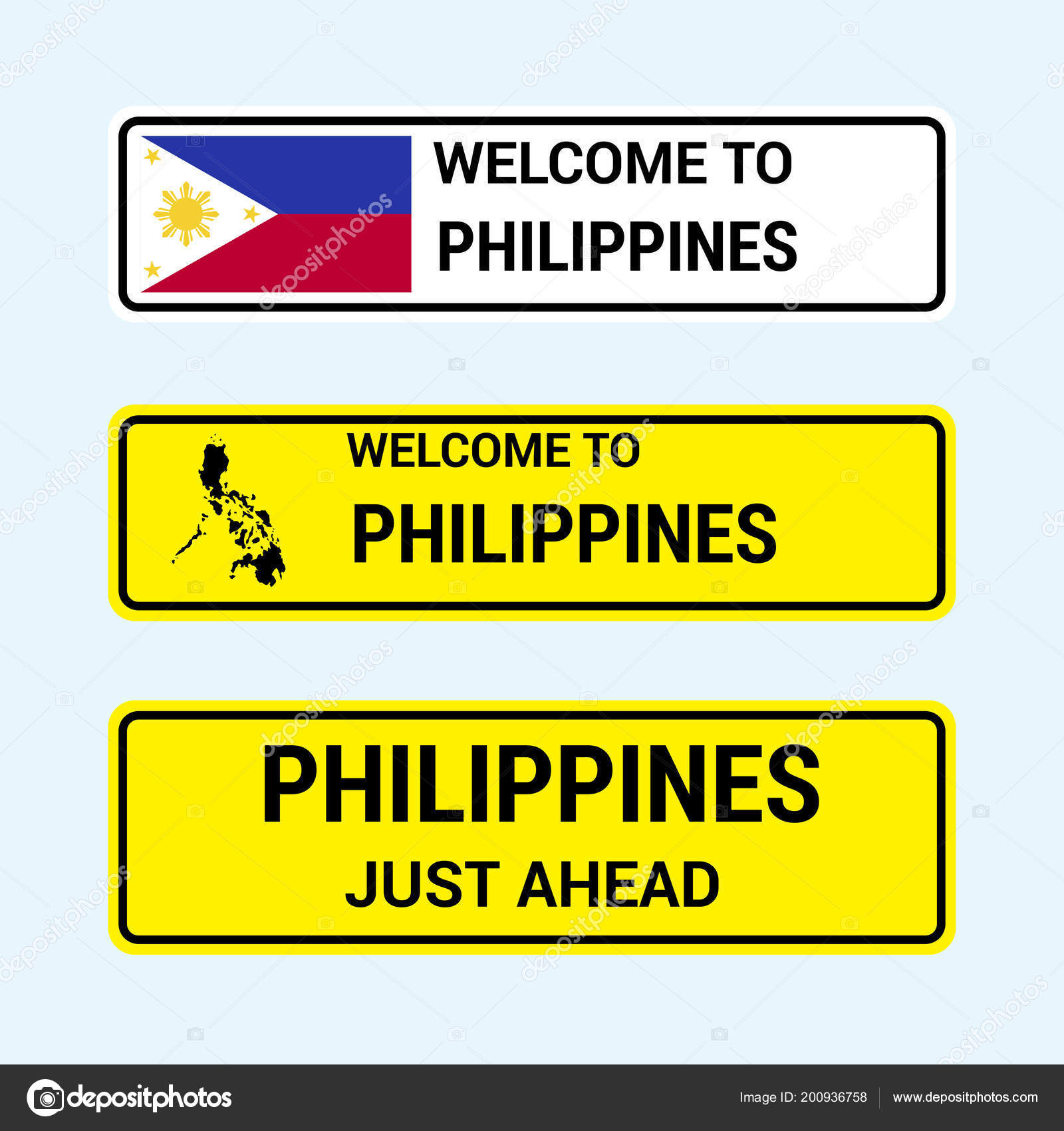 Philippines traffic signs board design vector Stock Vector by ...