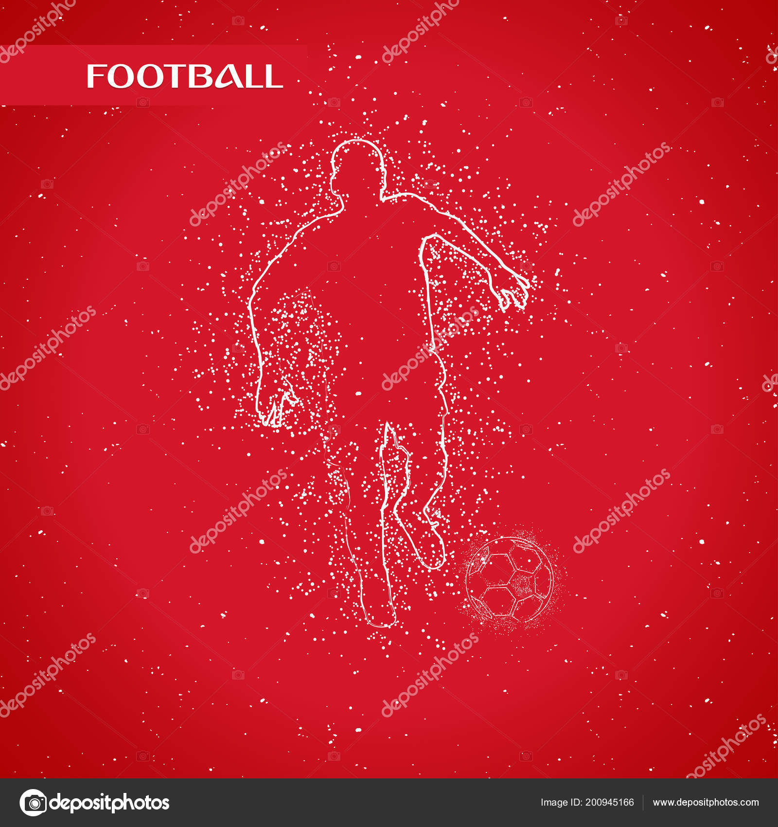 Football Colorful Logo Design Red Background Stock Vector by ©ibrandify ...