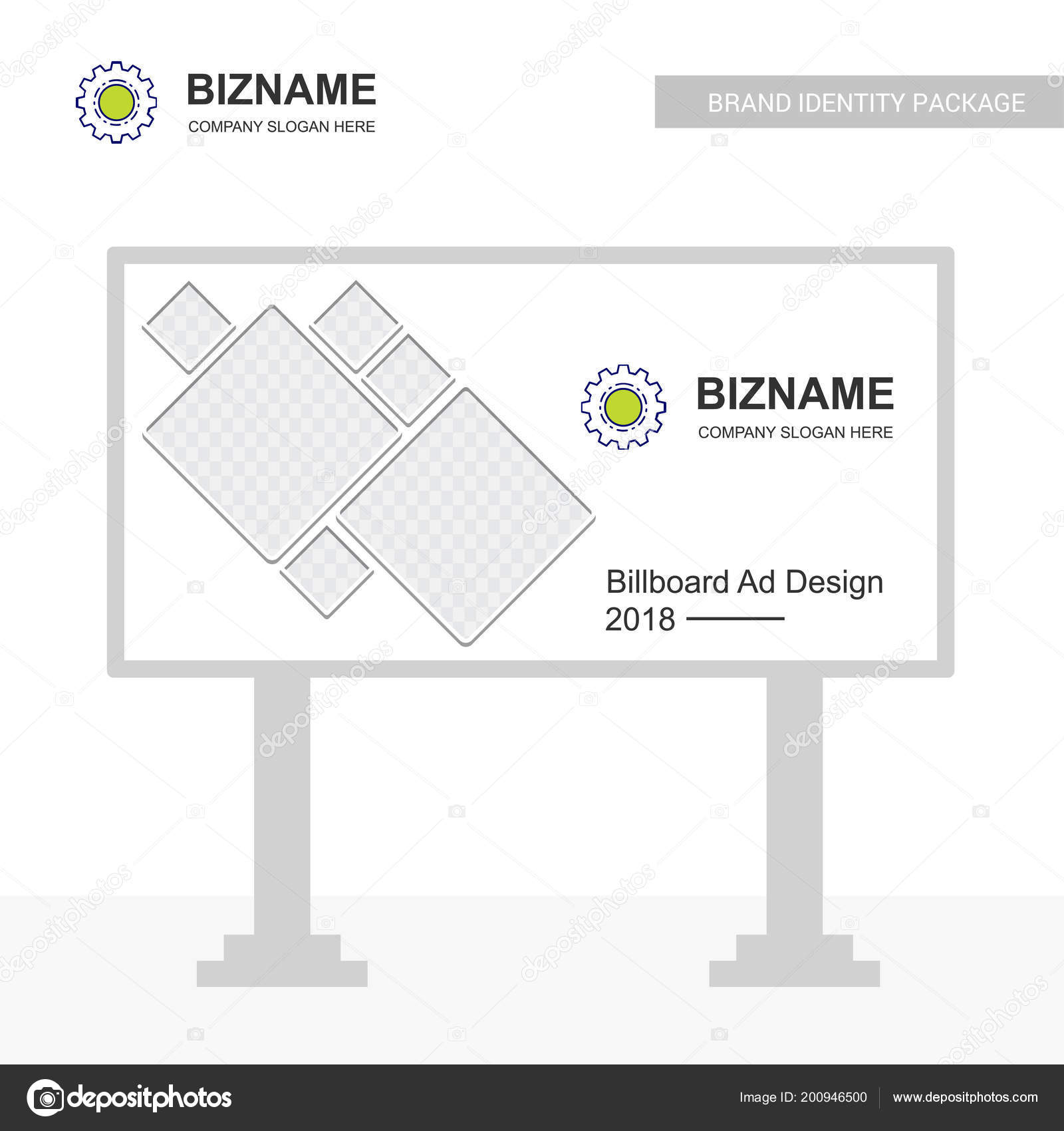 Company Bill Board Design Logo Vector Stock Vector Image by ©ibrandify ...