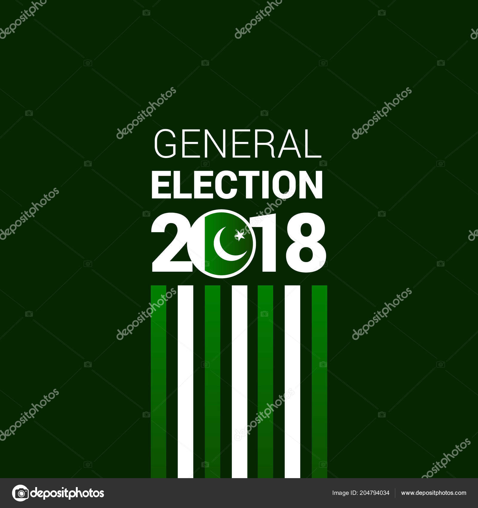 General Election Pakistan 2018 Poster Stock Vector by ©ibrandify 204794034