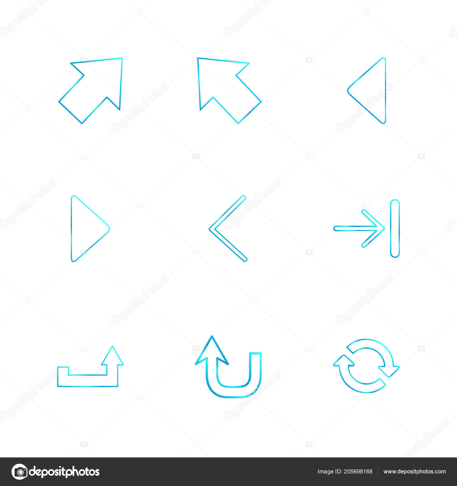Minimalistic Flat Vector App Icons White Background Stock Vector by ©ibrandify 205698168