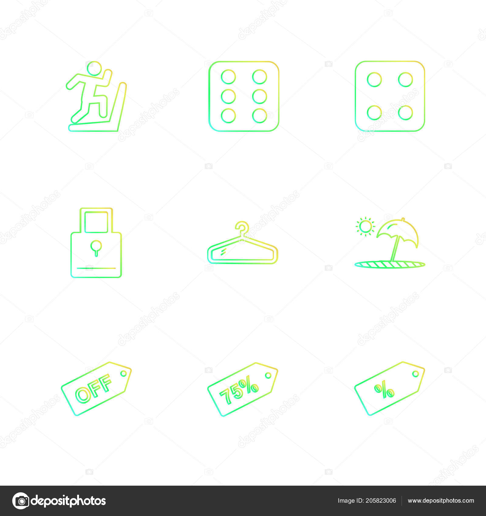 Conjunto Varios Iconos Aplicaciones Temáticas Aislados Sobre Fondo ...