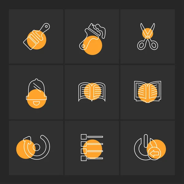 Set Various Theme App Icons Stock Vector by ©ibrandify 205876786