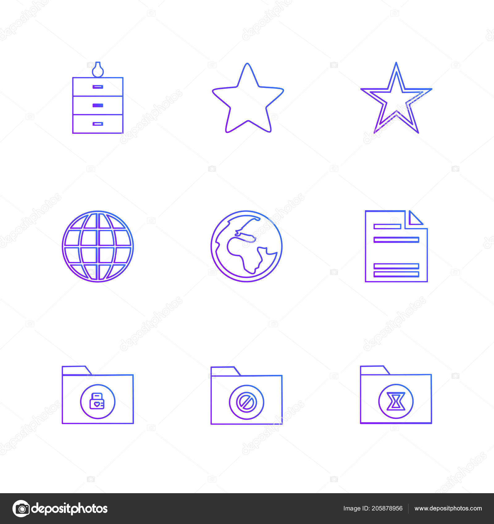 Conjunto Varios Iconos Aplicaciones Temáticas Aislados Sobre Fondo ...