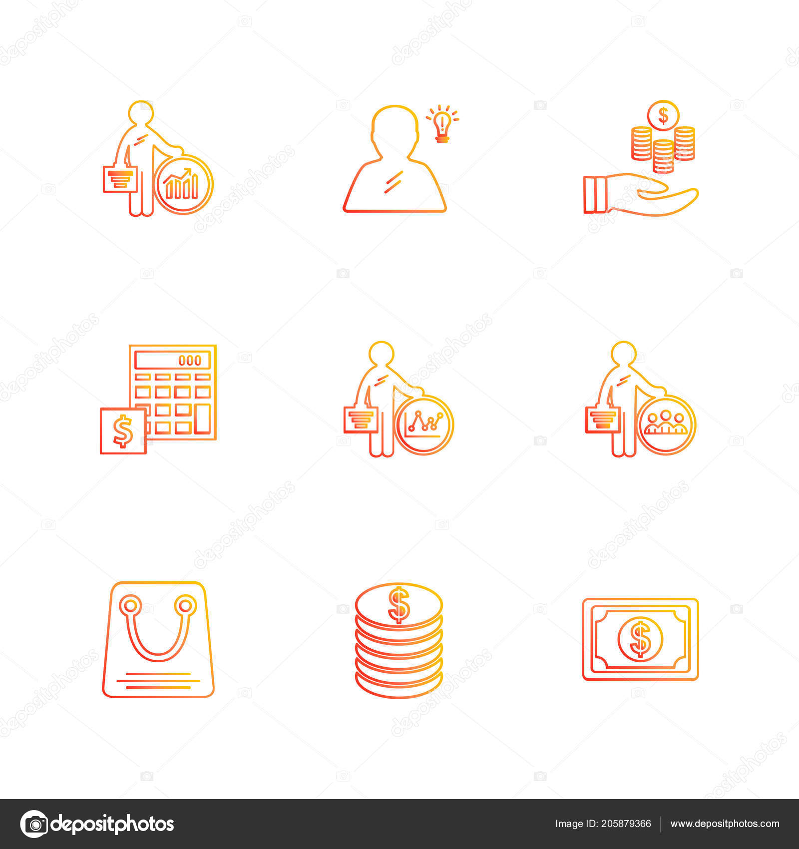 Conjunto Varios Iconos Aplicaciones Temáticas Aislados Sobre Fondo ...