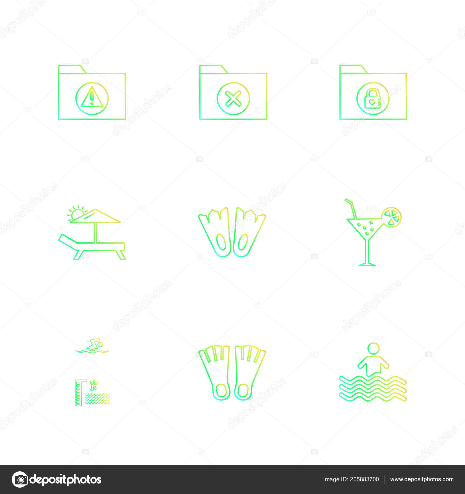 Conjunto Varios Iconos Aplicaciones Temáticas Aislados Sobre Fondo ...