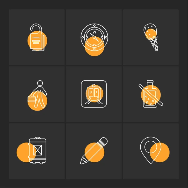 Minimalistic Flat App Icons Stock Vector by ©ibrandify 206879922