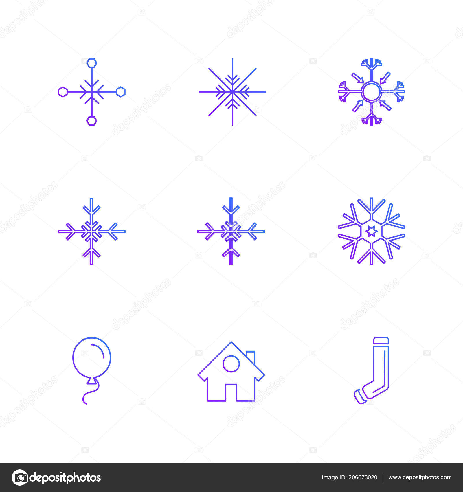 Set Minimalistic Flat Vector App Icons White Background Stock Vector by ...
