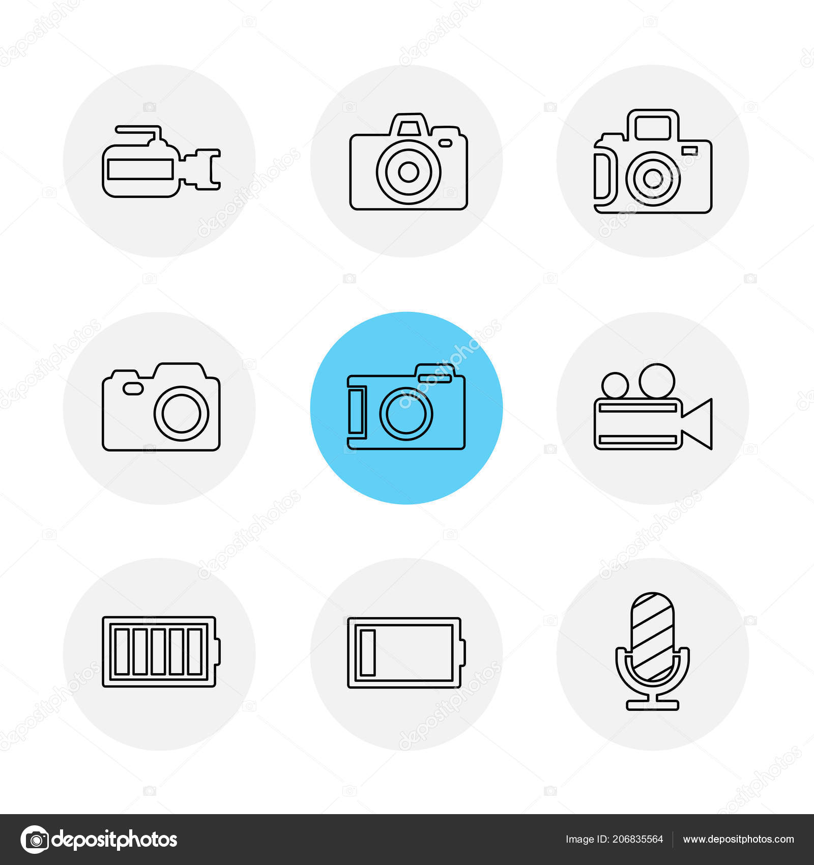 Various Internet Flat Vector App Icons White Background Stock Vector by ...