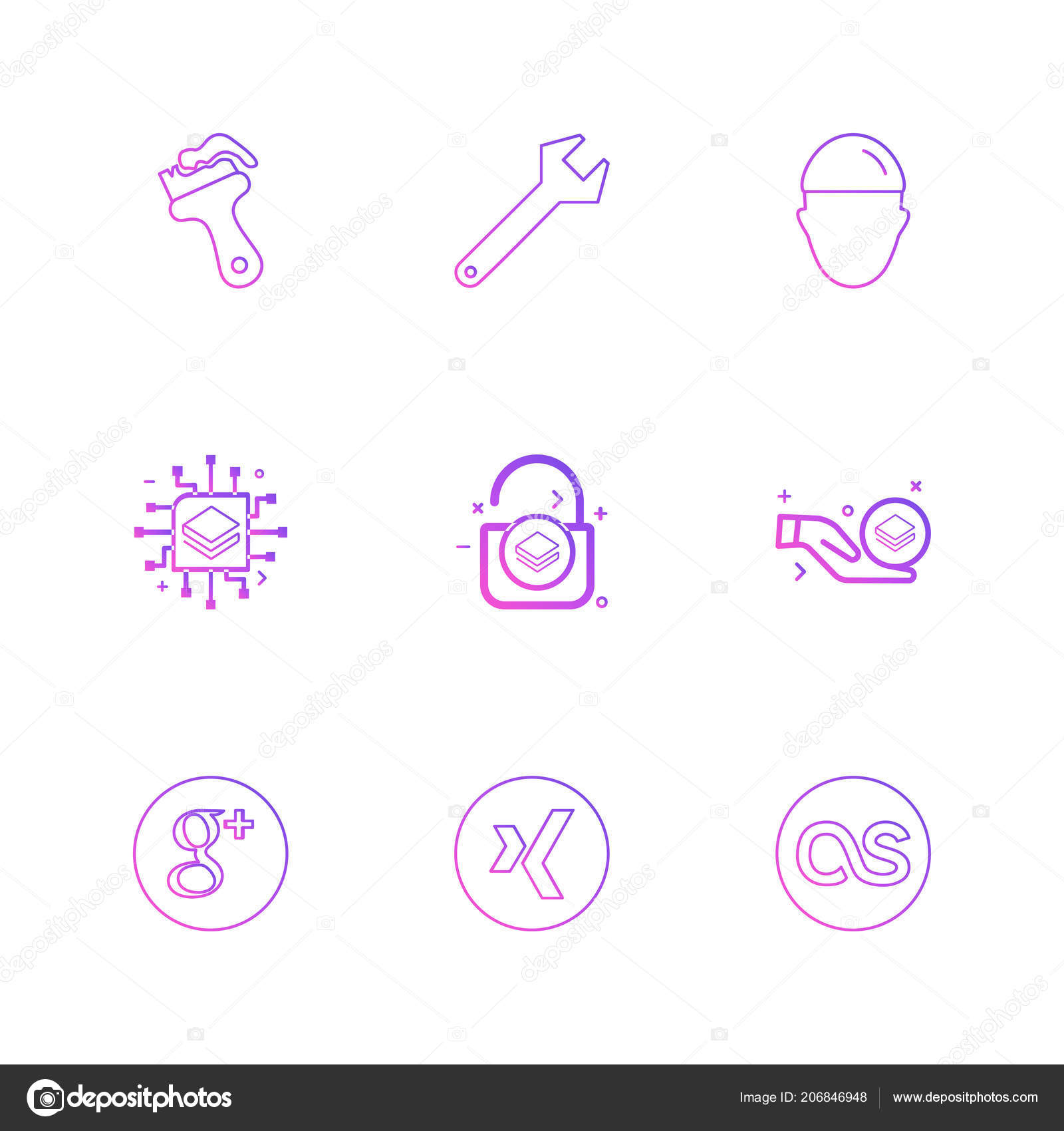 Vector Collection Business Creative Flat Design Icons Stock Vector by ...