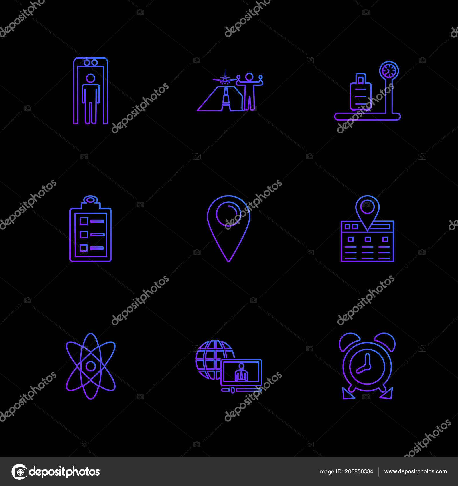 Minimalistic Flat App Icons Stock Vector by ©ibrandify 206850384