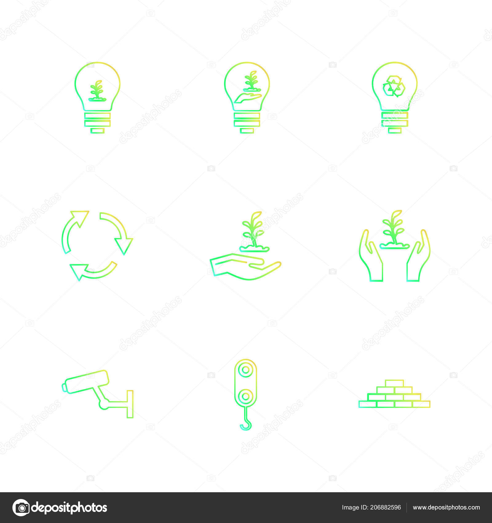 Minimalistic Flat Vector App Icons White Background Stock Vector Image ...