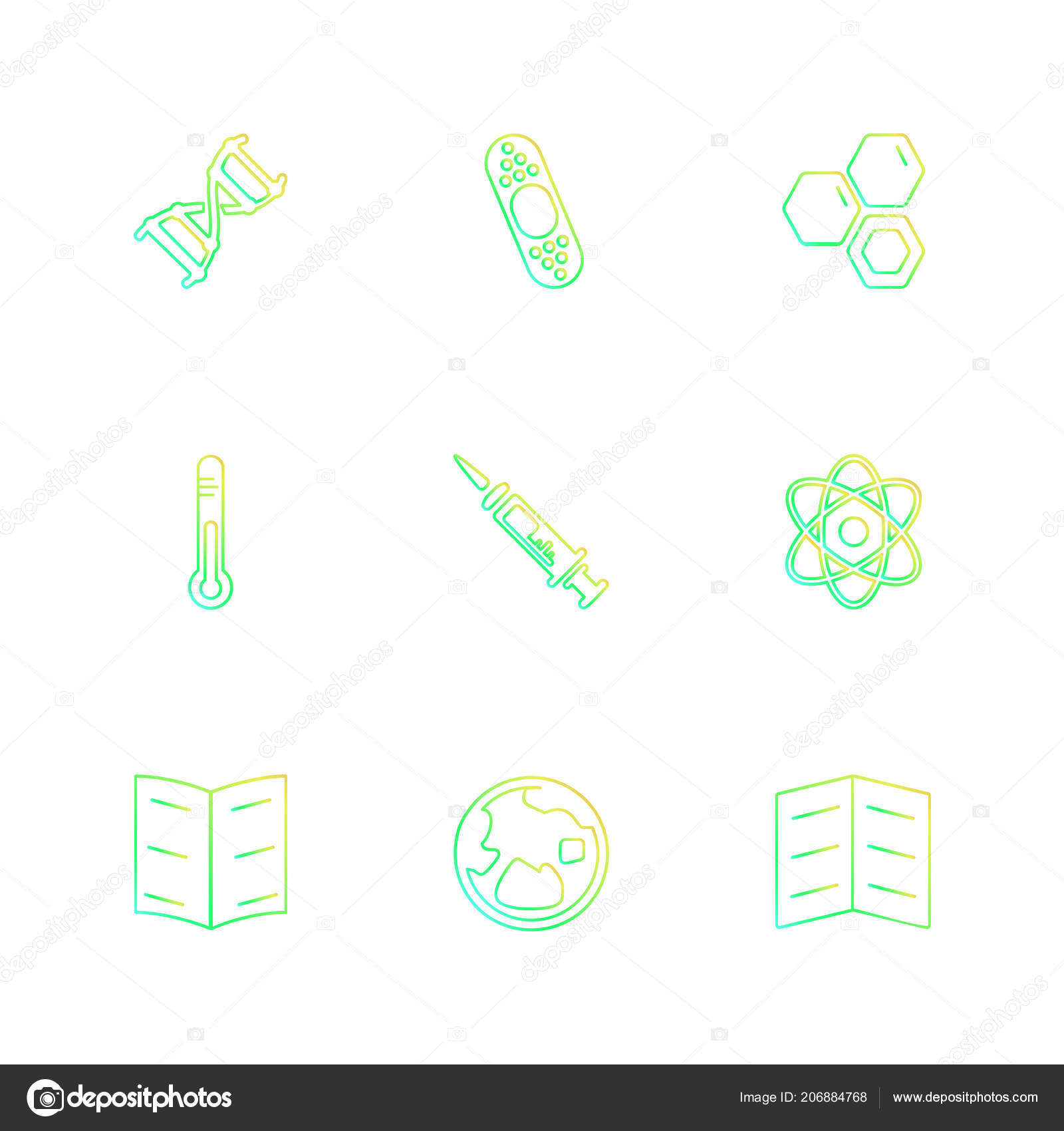 Simple Flat App Icons White Background Stock Vector Image by ©ibrandify ...