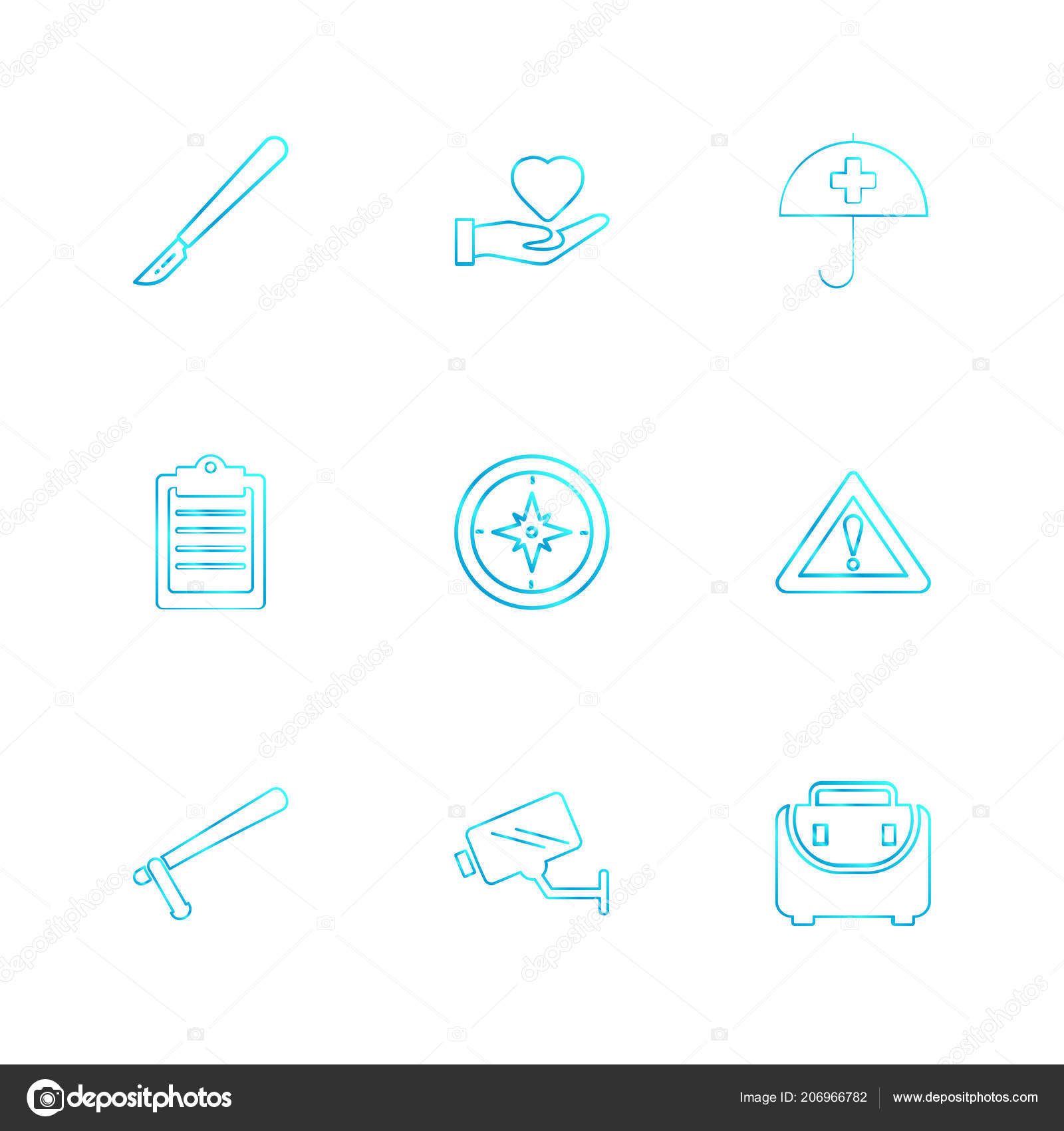 Set Flat App Icons Isolated White Background Stock Vector by ©ibrandify ...