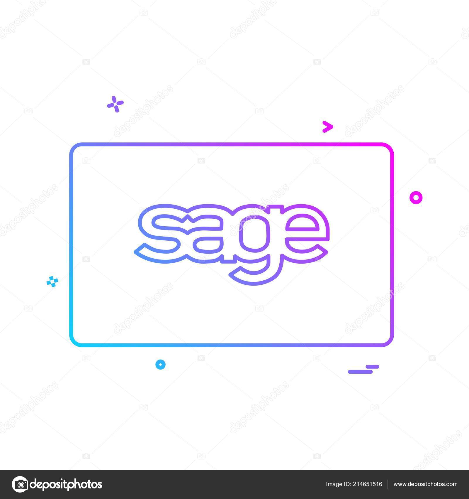 Sage Card Design Vector Illustration Stock Vector Image by ©ibrandify ...