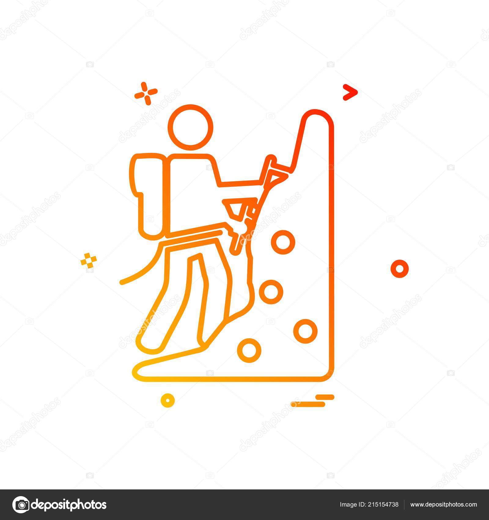 Hill Climb Icon Design Vector Stock Vector by ©ibrandify 215154738