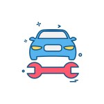 Car Workshop Icon Design Vector Stock Vector Image by ©ibrandify #215357946