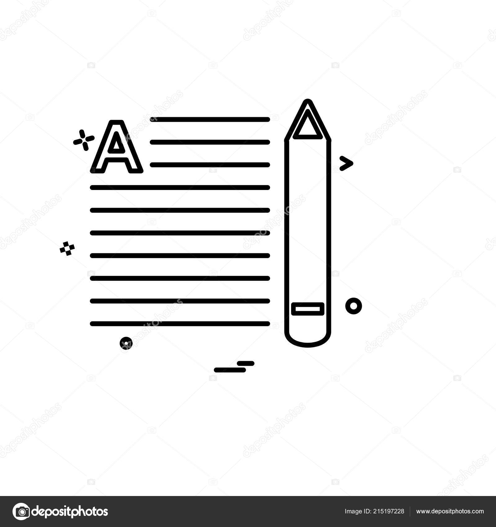 Study Icon Design Vector Stock Vector by ©ibrandify 215197228