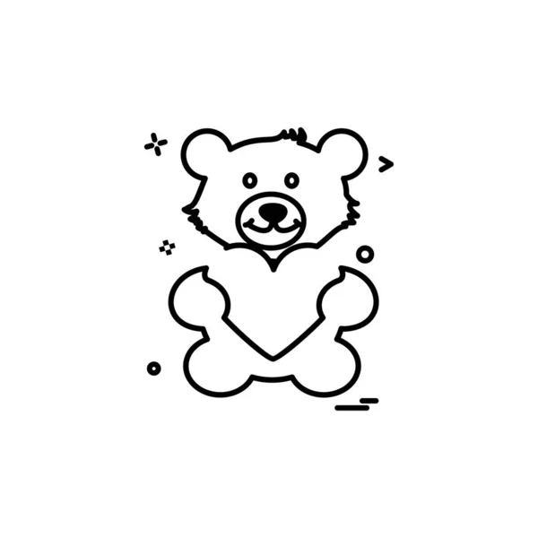 Teddy Bear Outline Logo