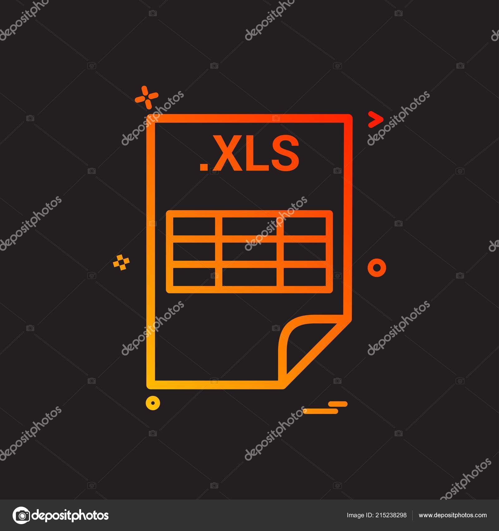 Xls Application Download File Files Format Icon Vector Design Stock ... Xls Application Download File Files Format Icon Vector Design Stock ...