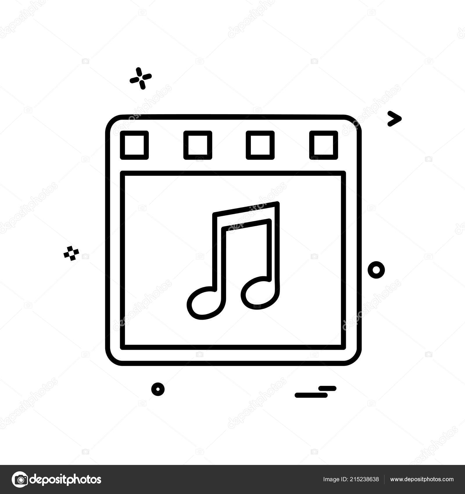 Media Icon Vector White Background Stock Vector by ©ibrandify 215238638