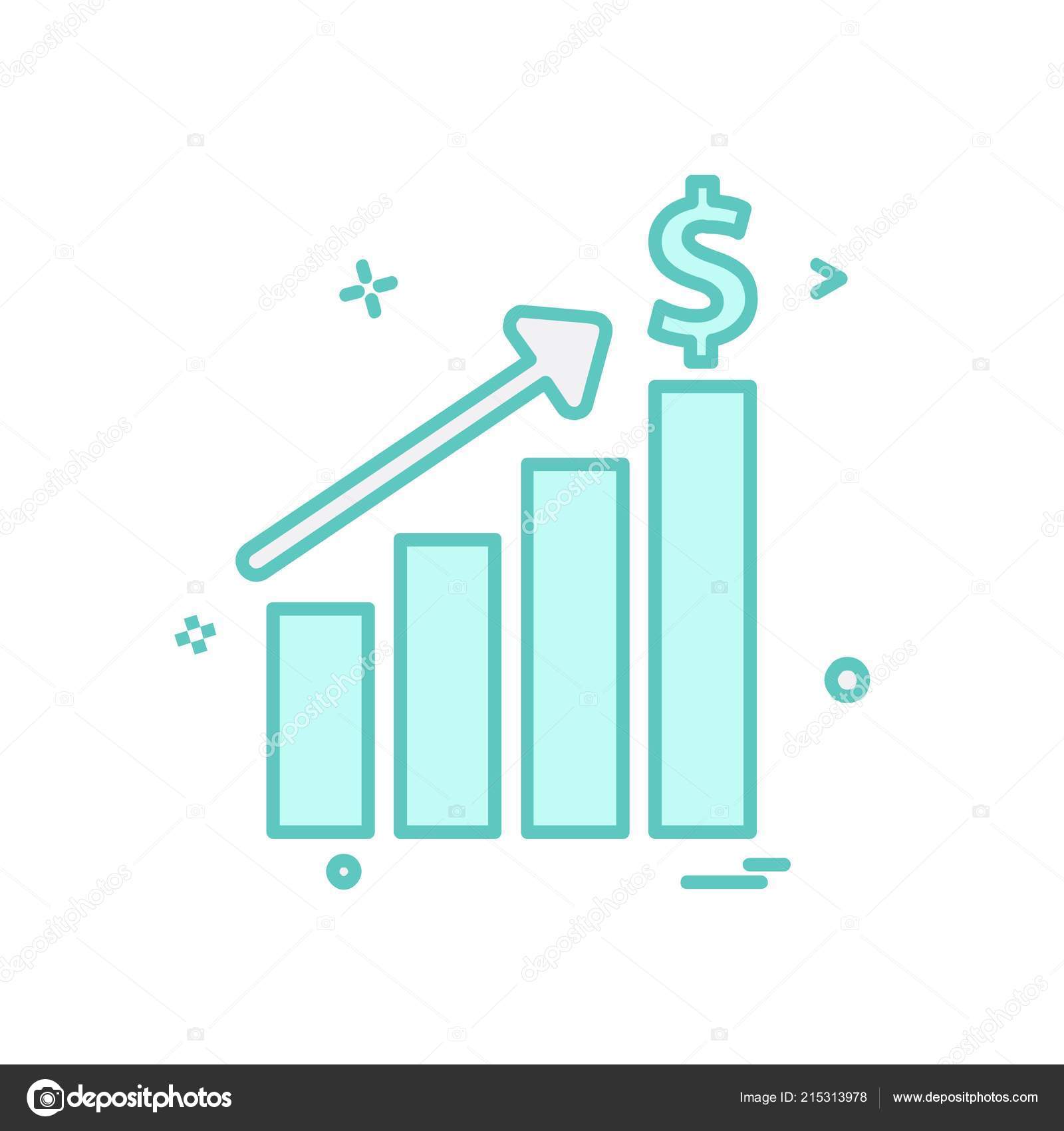 Graph Icon Vector White Background Stock Vector by ©ibrandify 215313978