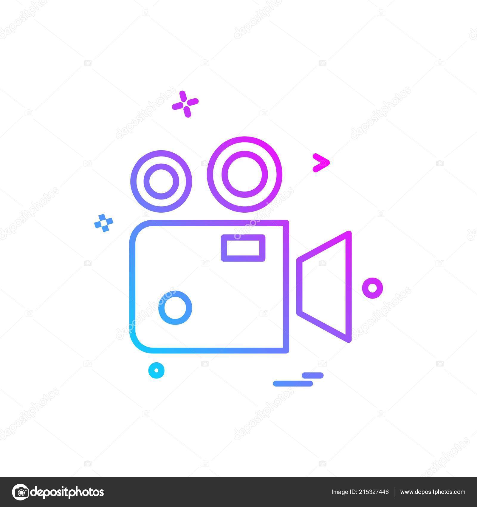Camcoder Icon Design Vector Illustration — Stock Vector © ibrandify #215327446