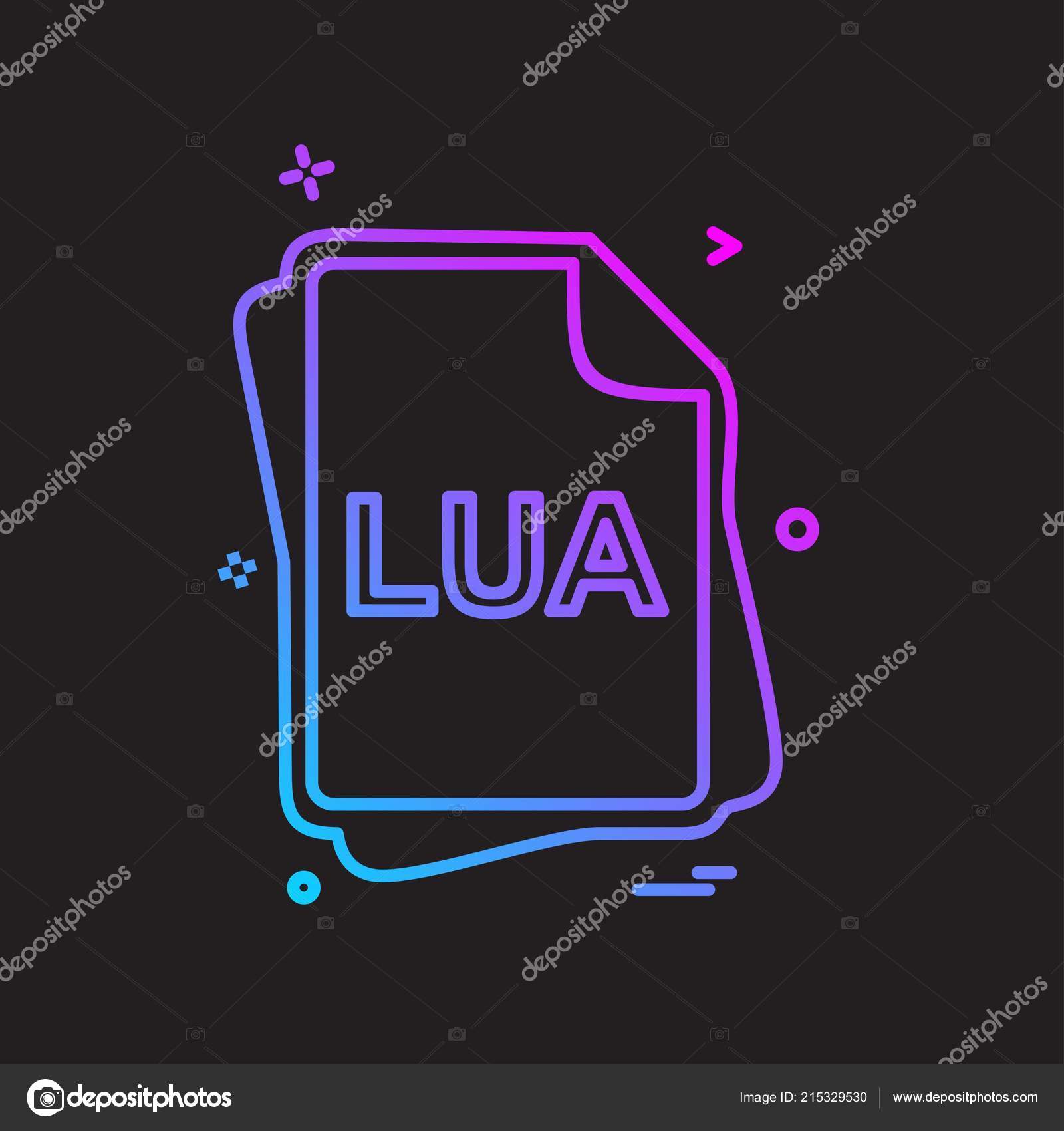 Lua File Type Icon Design Vector Stock Vector Image by ©ibrandify ...