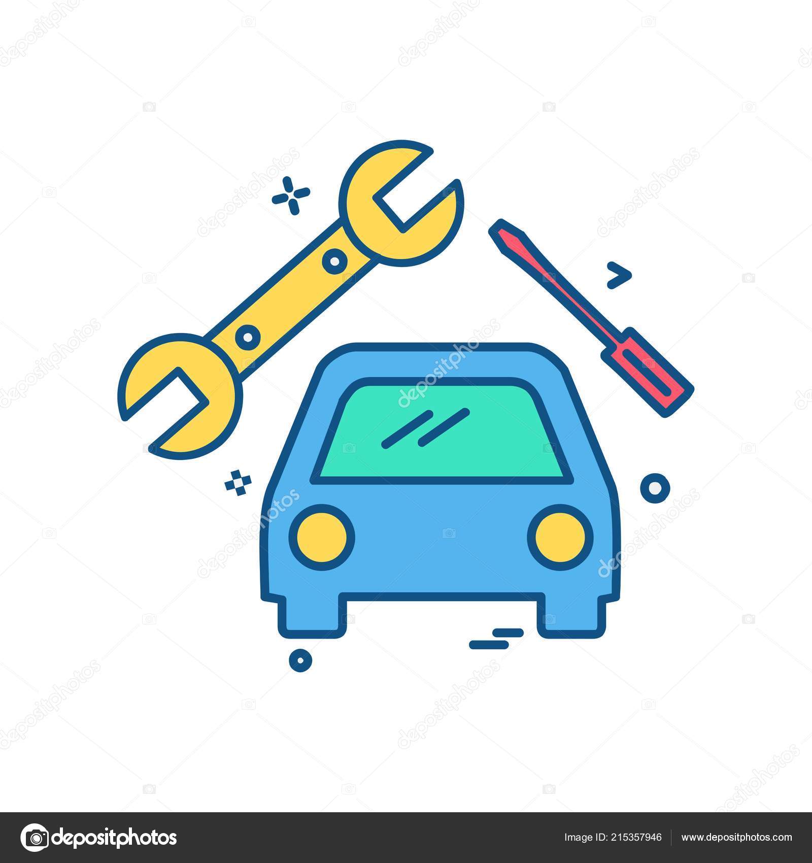 Car Workshop Icon Design Vector Stock Vector Image by ©ibrandify #215357946