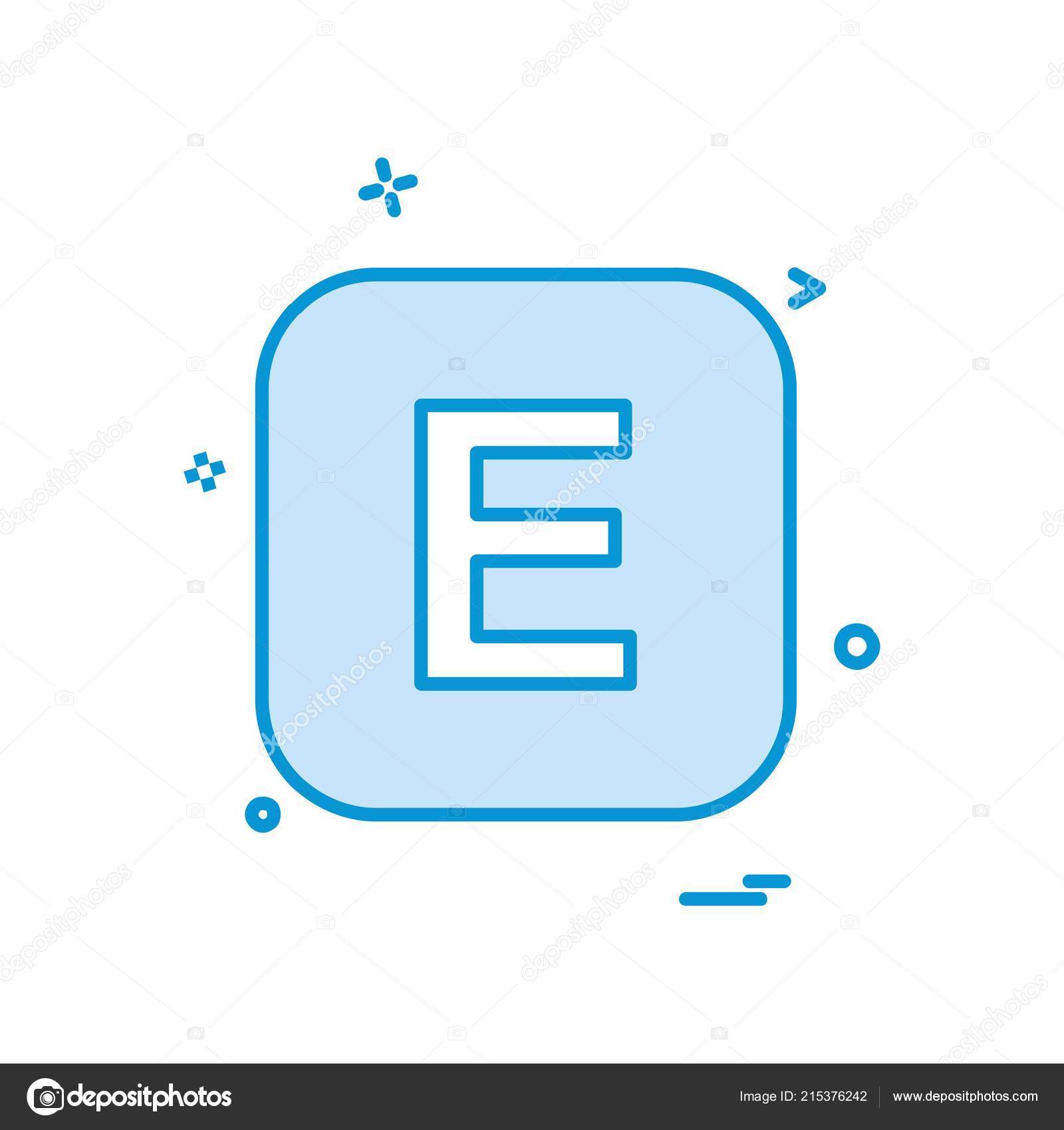 English Alphabets Icon Design Vector Stock Vector by ©ibrandify 215376242