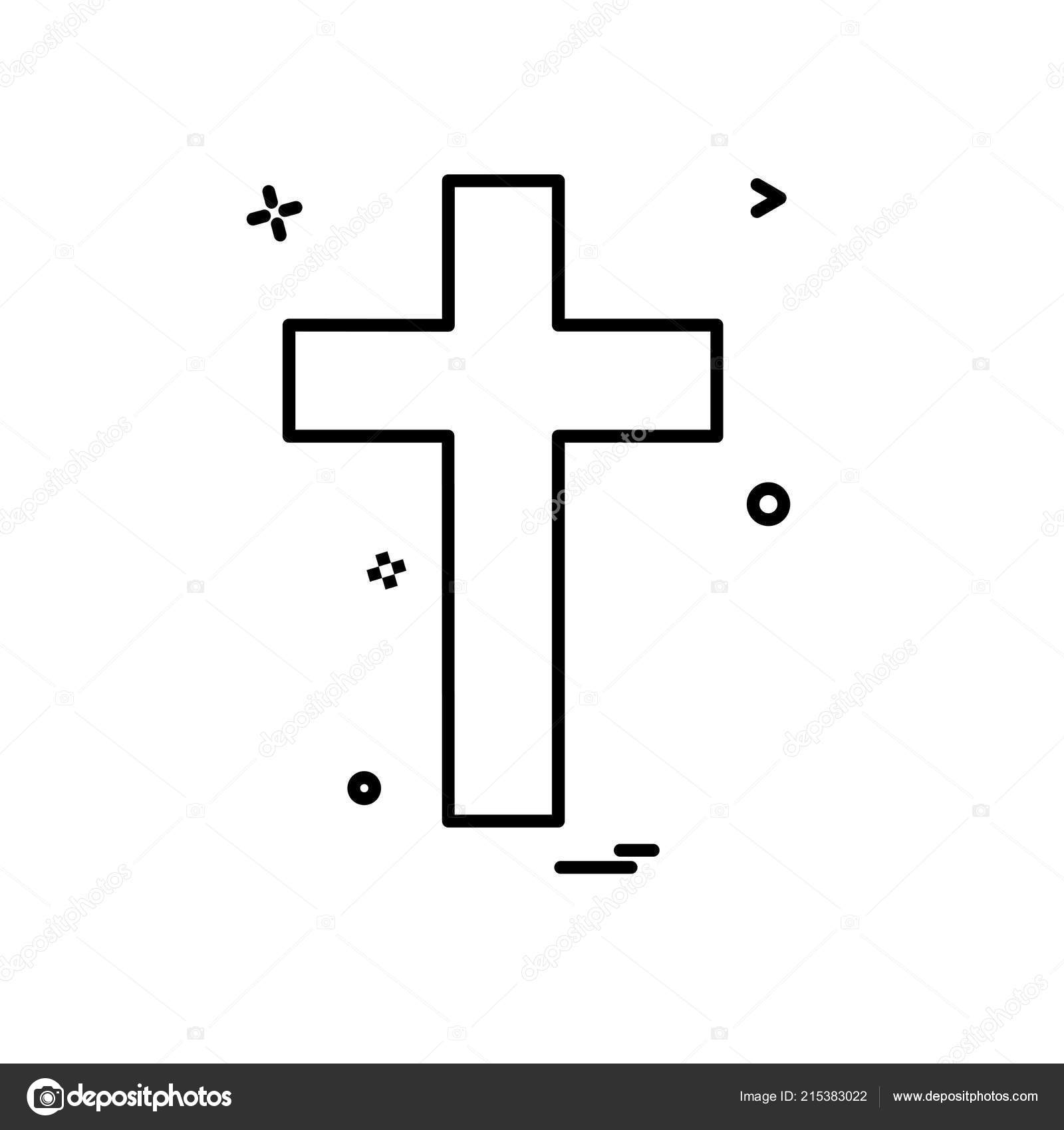 Cross Icon Design Vector Stock Vector by ©ibrandify 215383022