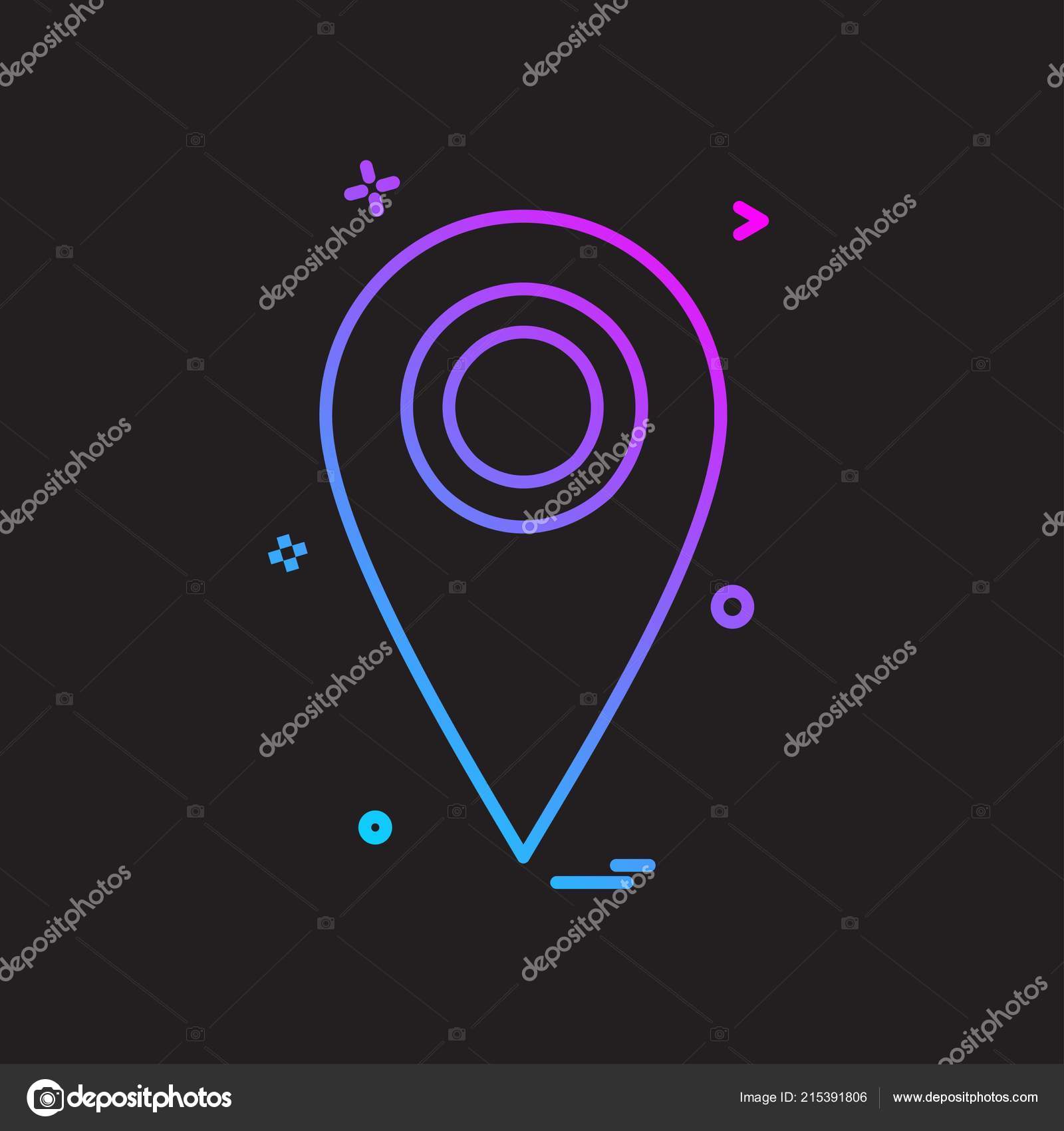 Navigation Icon Design Vector Stock Vector by ©ibrandify 215391806