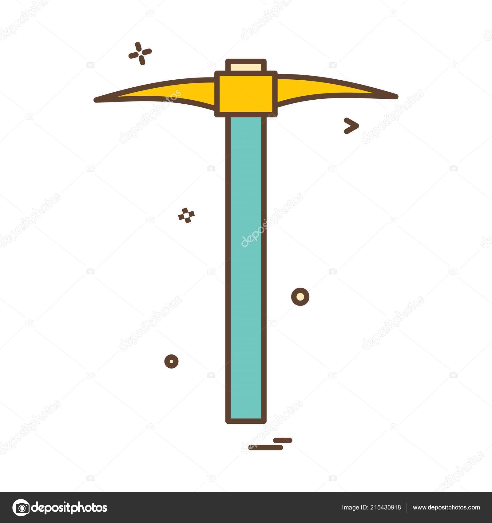 Pickaxe Tool Vector Design Stock Vector Image by ©ibrandify #215430918