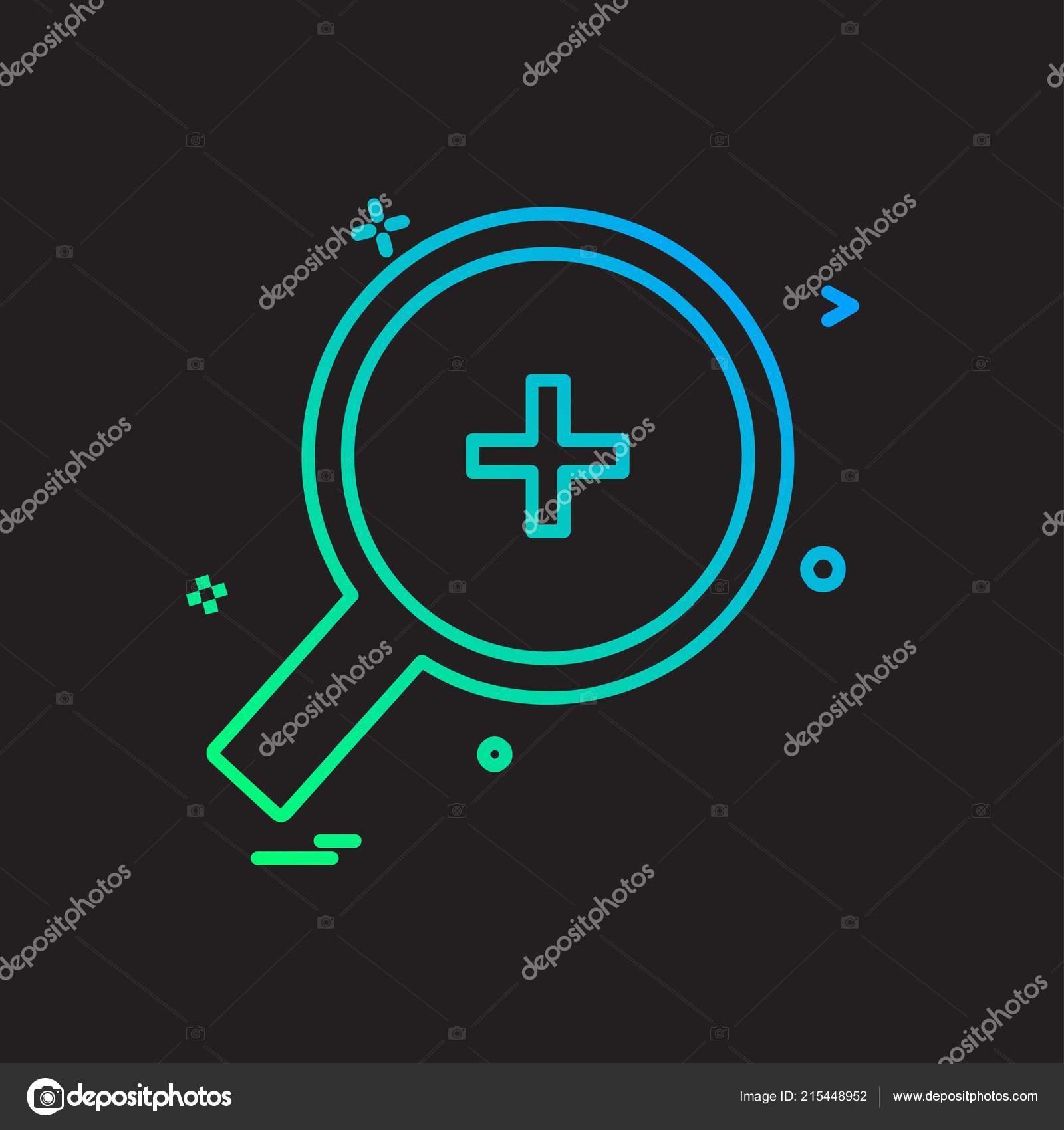Zoom Icon Design Vector Stock Vector by ©ibrandify 215448952