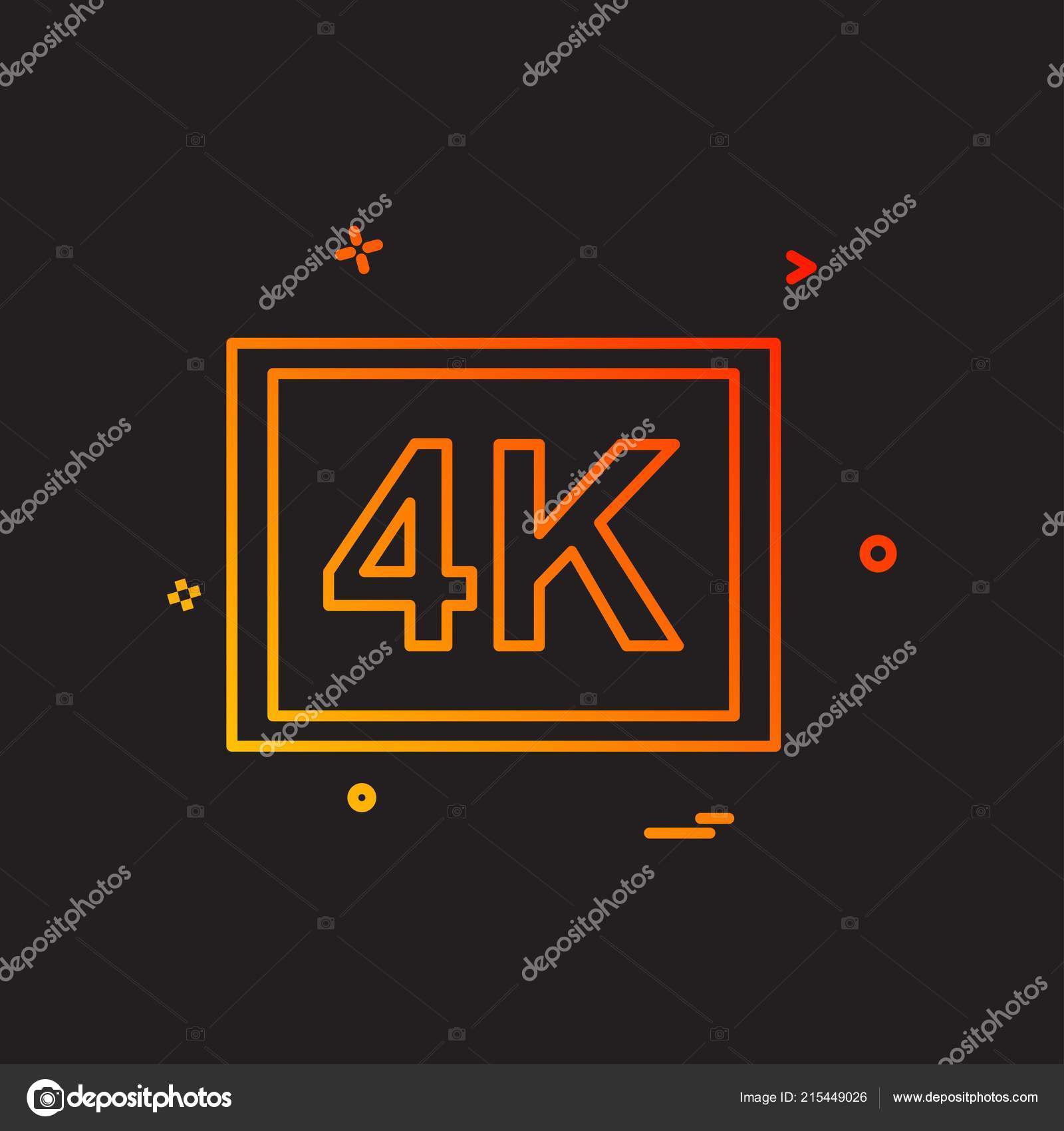 Video Quality Icon Design Vector Stock Vector by ©ibrandify 215449026
