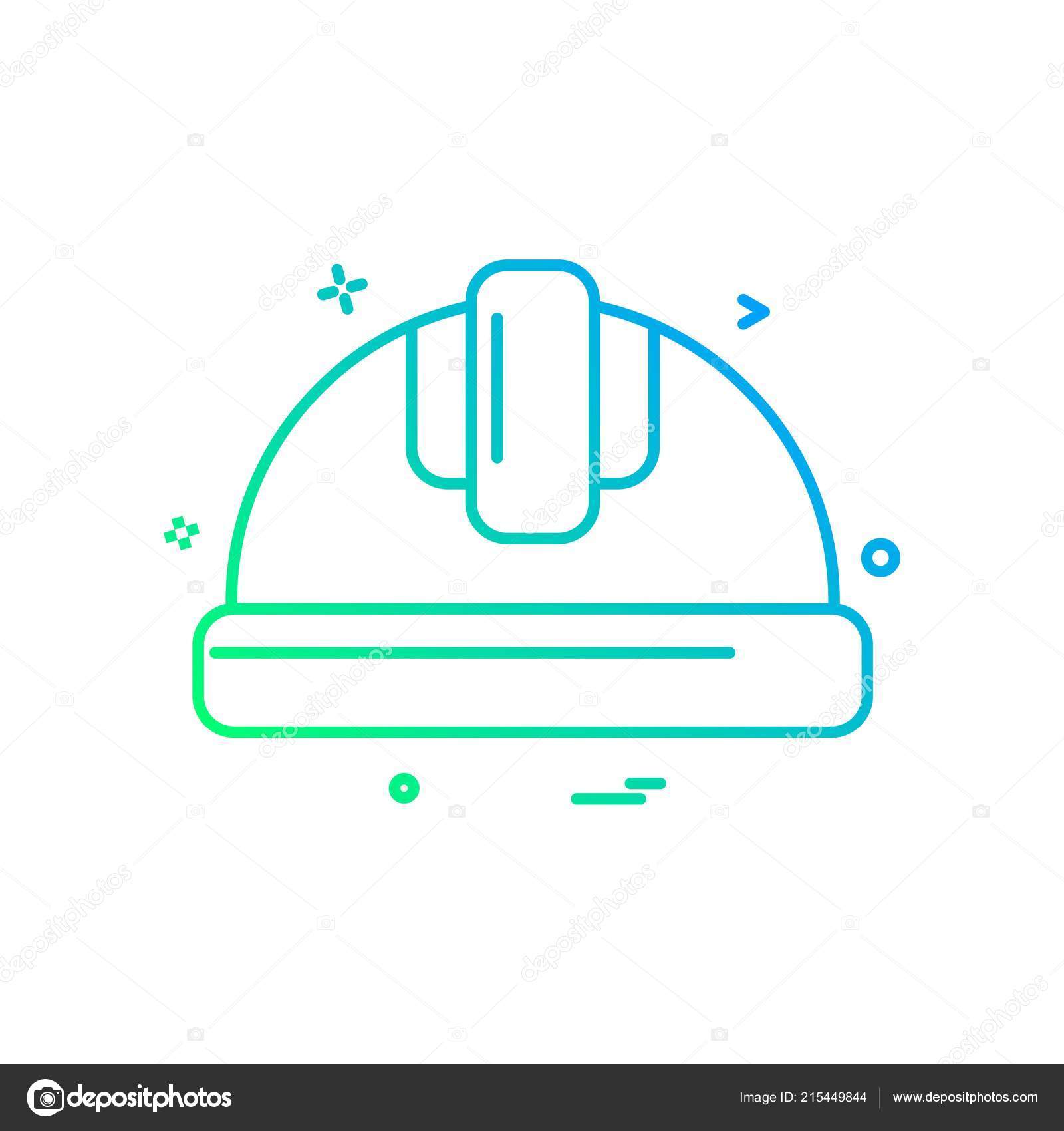 Helmet Labor Icon Vector Design Stock Vector Image by ©ibrandify #215449844