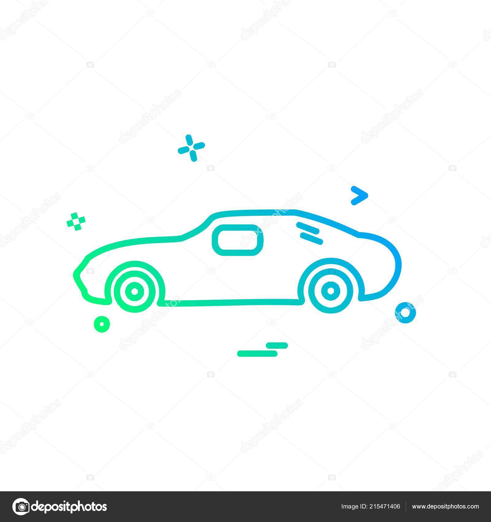 Vehicle Icon Design Colorful Vector Illustration Stock Vector by ...
