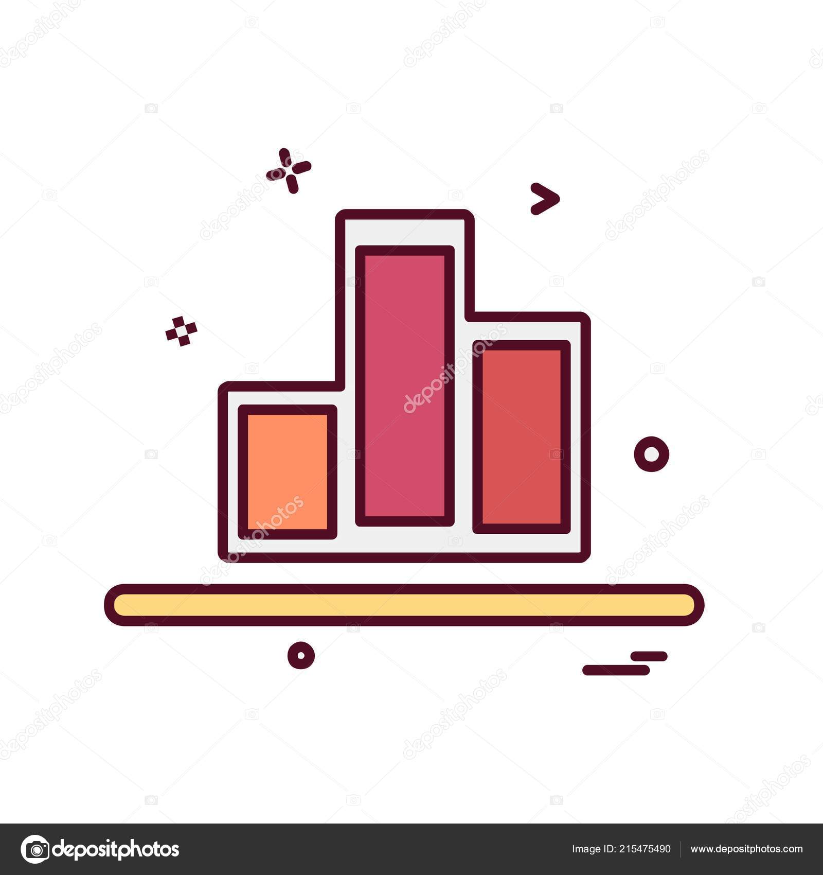 Graph Icon Vector White Background Stock Vector by ©ibrandify 215475490