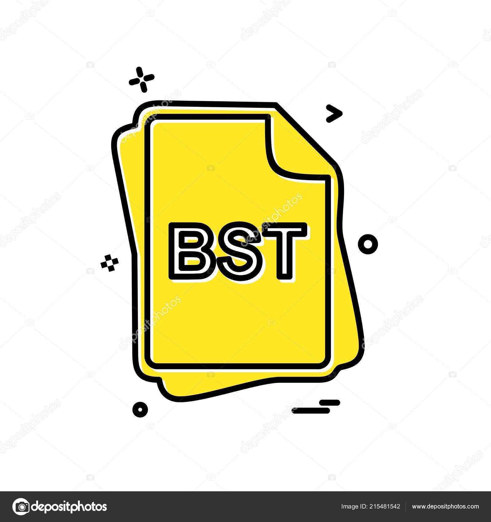 Bst File Type Icon Design Vector Stock Vector Image by ©ibrandify ... Bst File Type Icon Design Vector Stock Vector Image by ©ibrandify ...