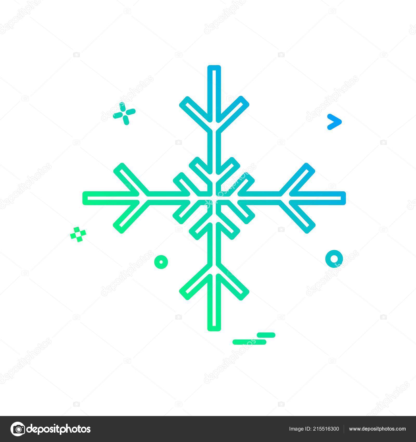 Colorful Snowflake Icon White Background Stock Vector by ©ibrandify ...