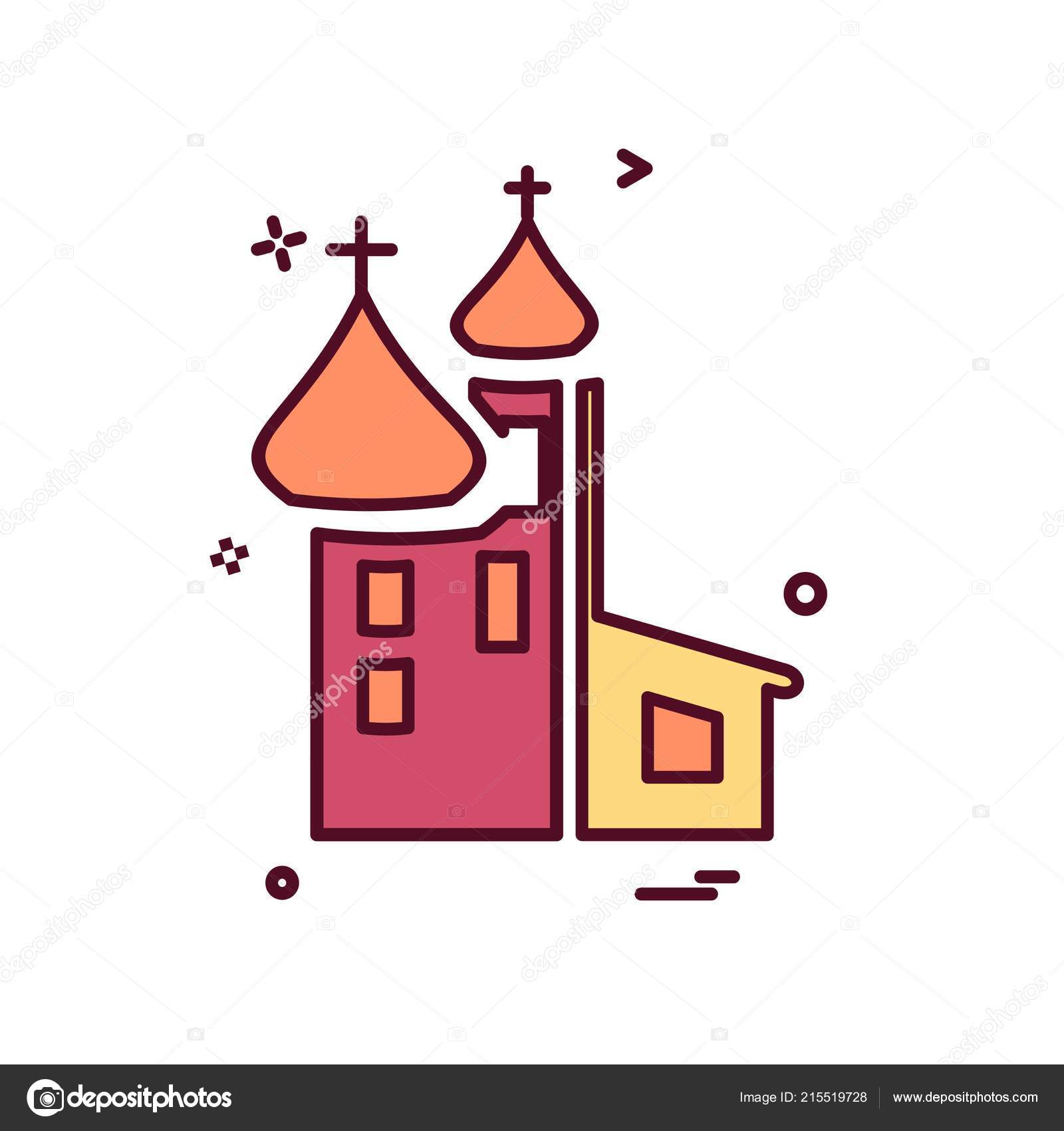 Church Icon Design Vector Stock Vector by ©ibrandify 215519728