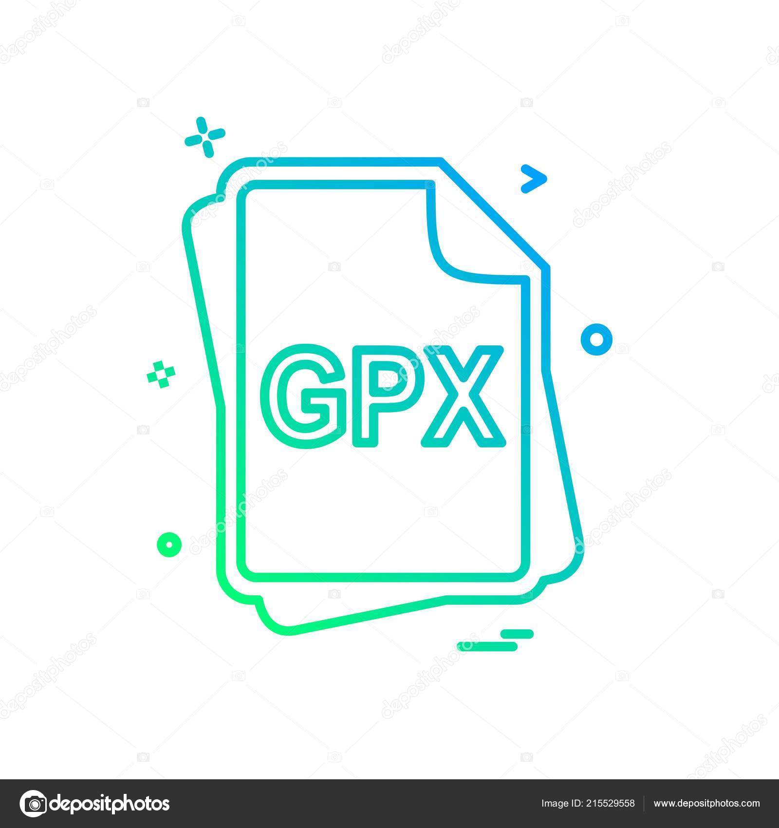 Gpx File Type Icon Design Vector Stock Vector by ©ibrandify 215529558