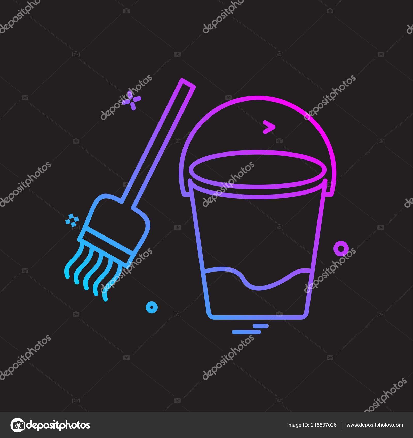 Cleaning Icon Design Vector Stock Vector by ©ibrandify #215537026
