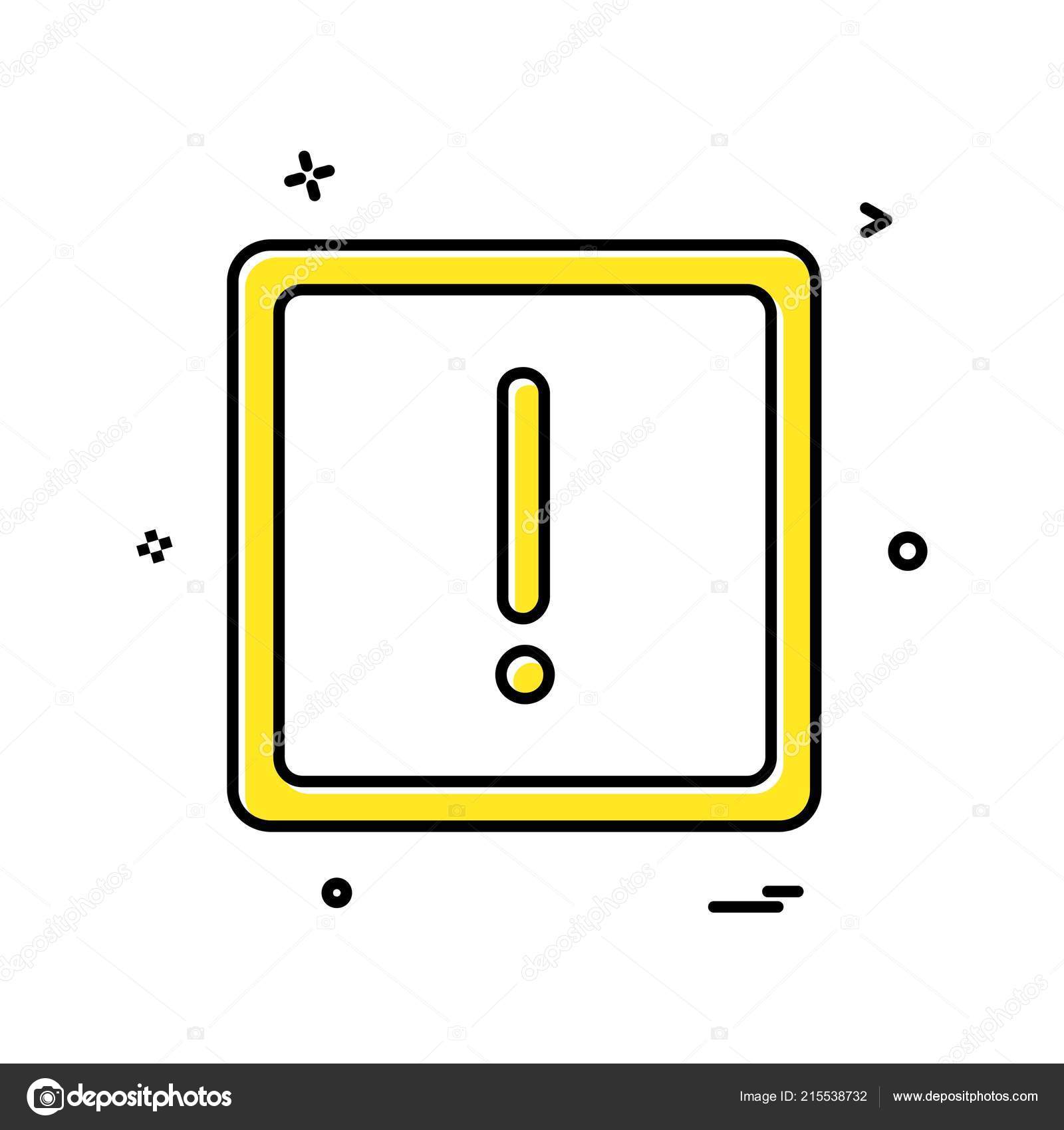 Symbol Error Warning Alert Icon Vector Design Stock Vector by ...