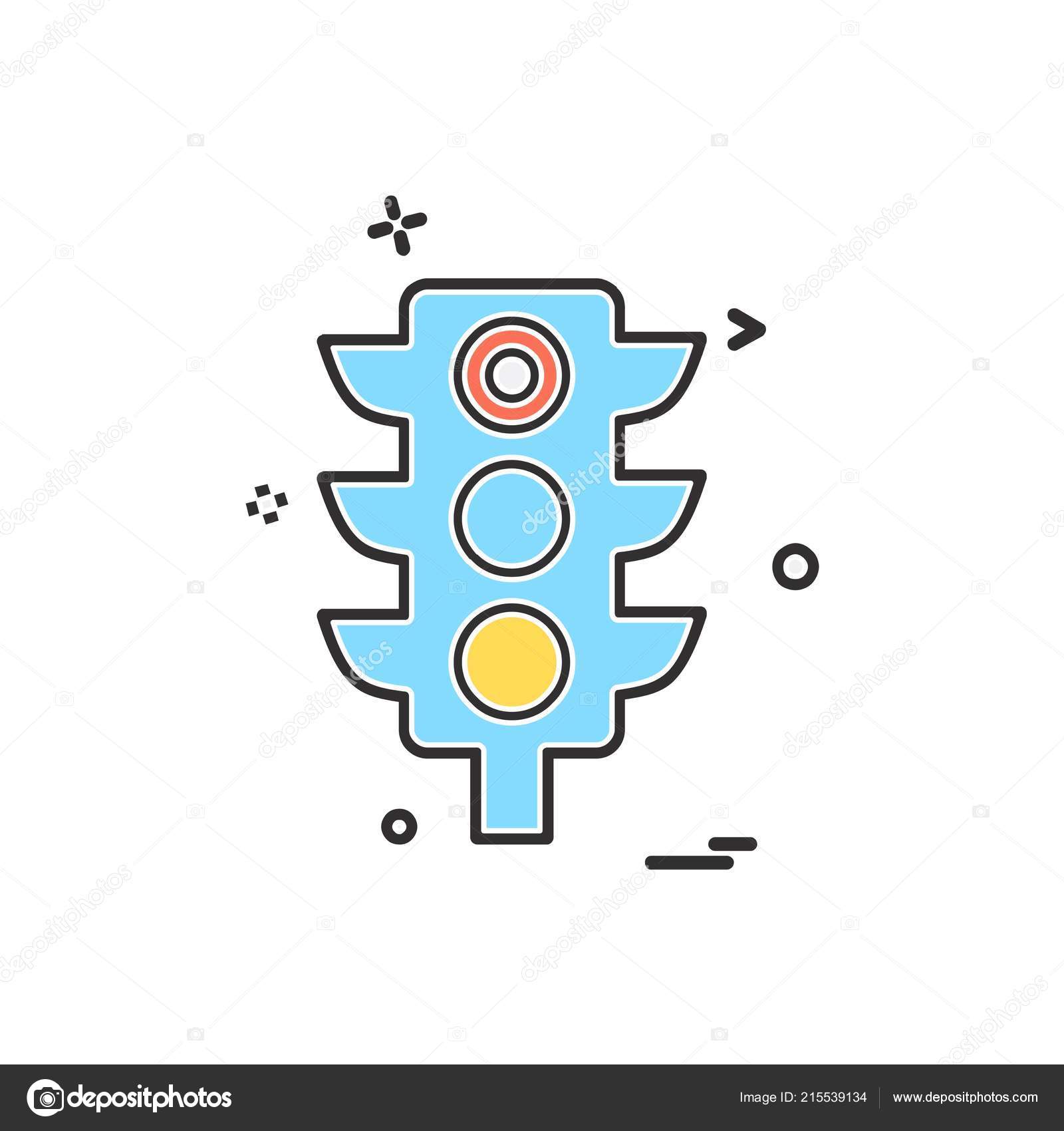 Traffic Signs Icon Design Vector Stock Vector by ©ibrandify 215539134