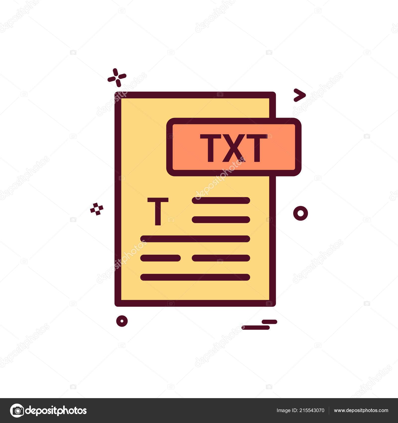 Txt File Format Icon Vector Design Stock Vector by ©ibrandify 215543070 Txt File Format Icon Vector Design Stock Vector by ©ibrandify 215543070