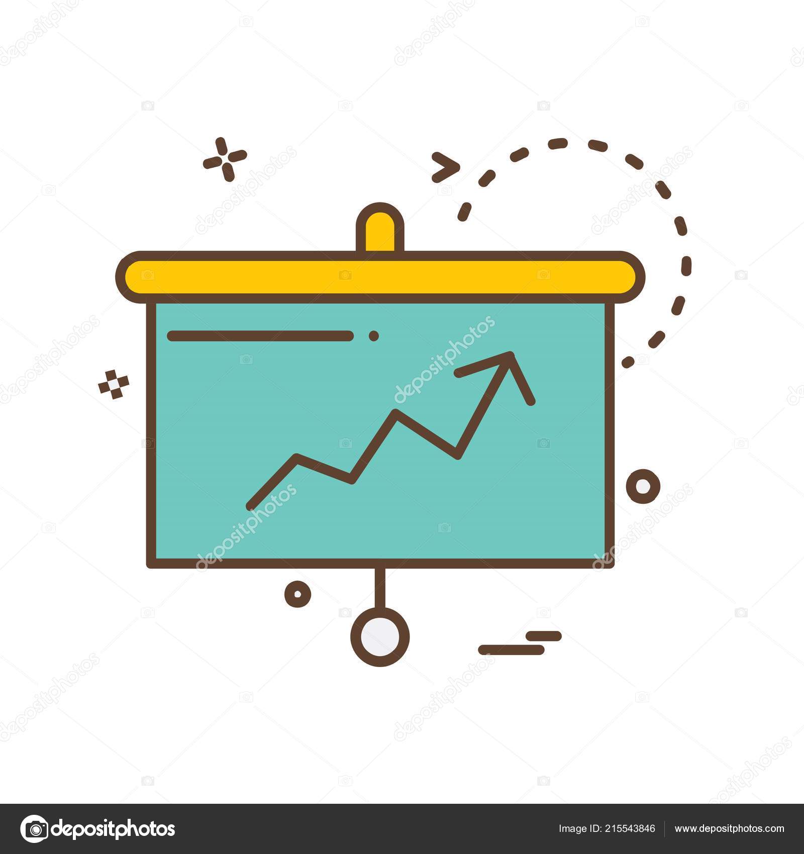 Graph Icon Vector White Background Stock Vector by ©ibrandify 215543846