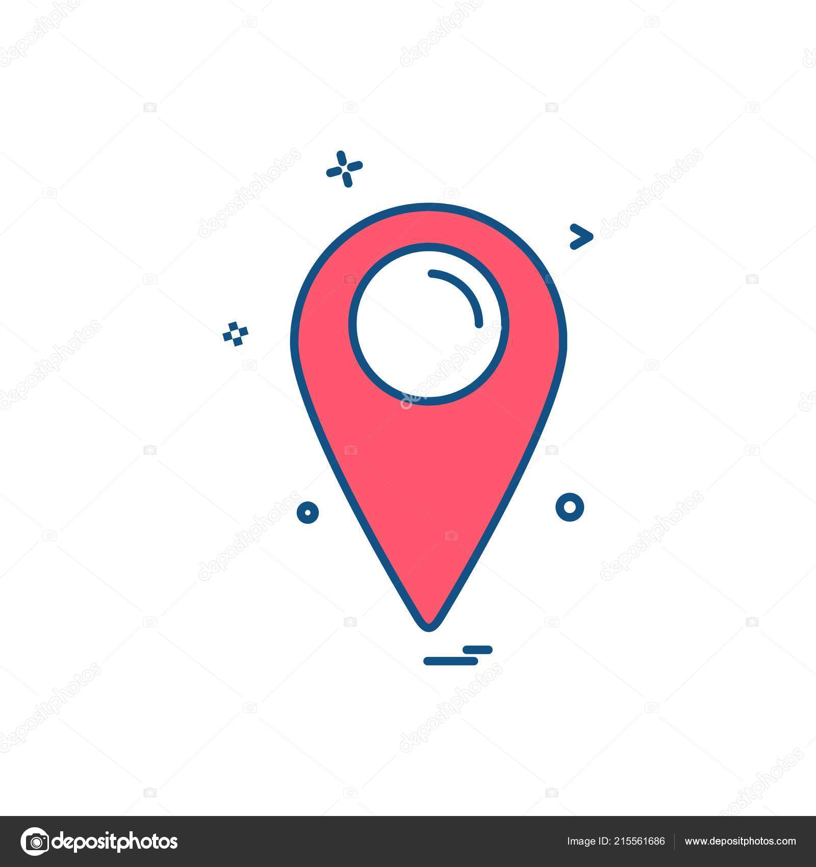 Navigation Icon Design Colorful Vector Illustration Stock Vector by ...