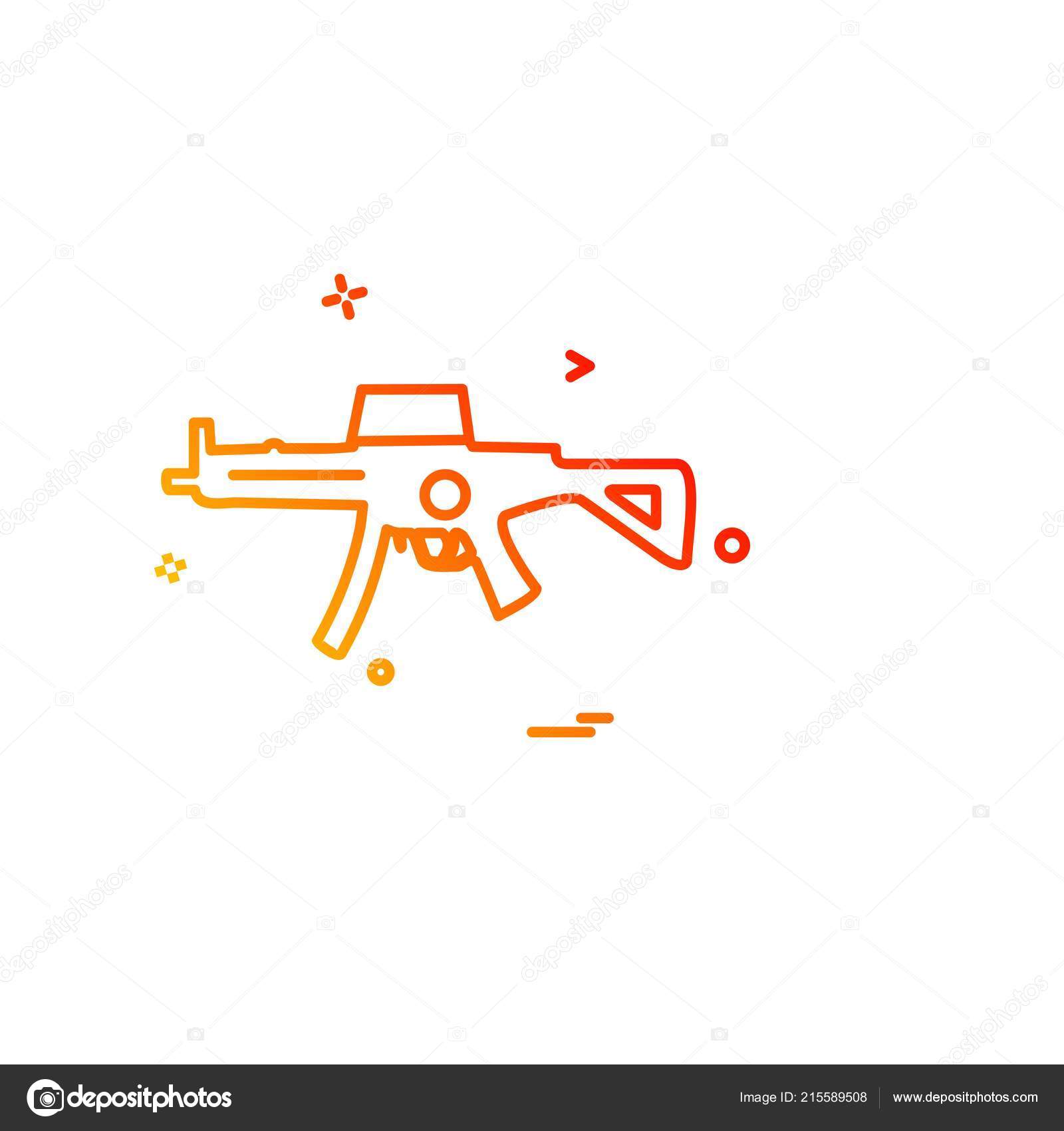 Gun Flat Icon Vector Illustration Stock Vector by ©ibrandify 215589508 Gun Flat Icon Vector Illustration Stock Vector by ©ibrandify 215589508